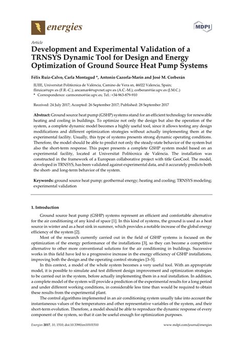 Pdf Development And Experimental Validation Of A Trnsys Dynamic Tool