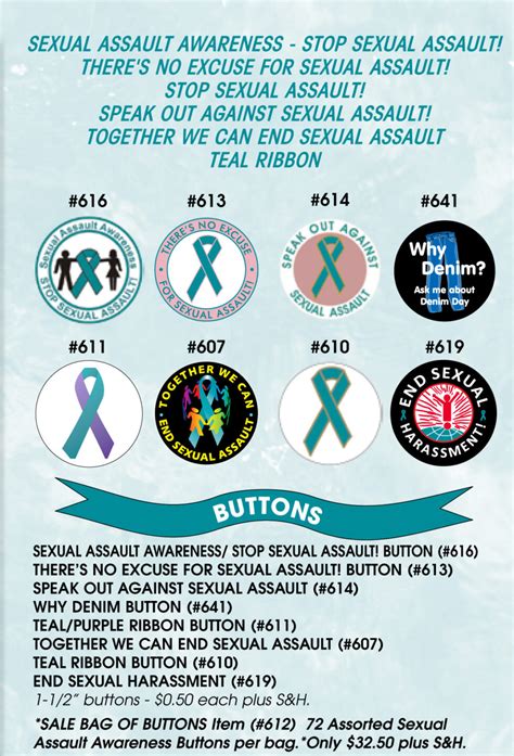 Sale Bag Of 72 Sexual Assault Awareness Buttons Lifejackets Productions Sale Bag Of 72 Sexual Assault Awareness Buttons Lifejackets Productions