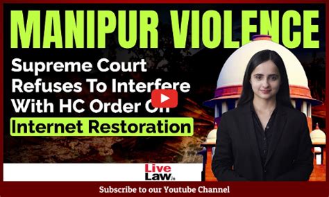 Supreme Court Refuses To Interfere With Hc Order On Internet