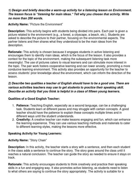 Teaching Method Opening Questions Download Free Pdf Learning