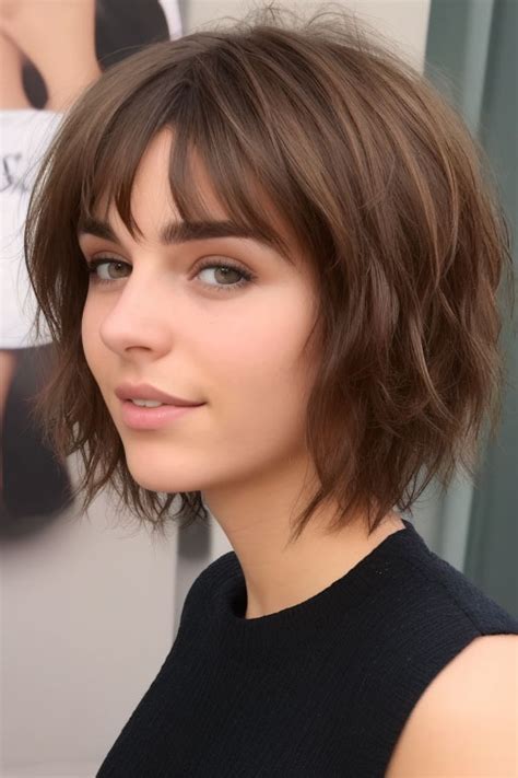 Sassy Short Hairstyles For Modern Elegance Soft Layered Chin Length Bob