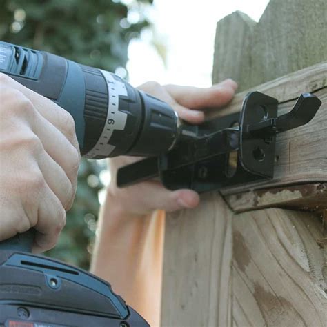 DIY Tutorial Install National Hardware Gate Latch Giveaway