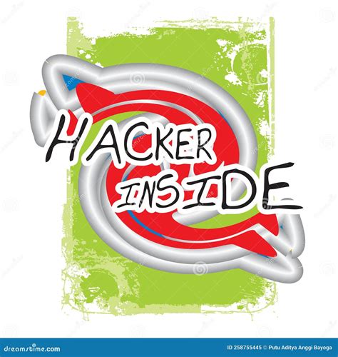 Hacker Dentro Do Design Da Camisa Ilustração Do Vetor Ilustração De