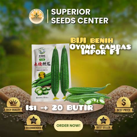 Kemasan Original Biji Benih Oyong Gambas Panjang Impor F1 Lazada Indonesia