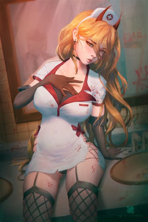 Rule 34 1girls Armwear Big Breasts Blonde Hair Blood Chainsaw Man