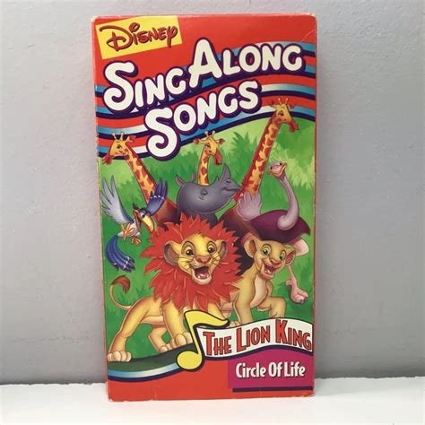 Disneys Sing Along Songs The Lion King Circle Of Life Vhs Video Tape