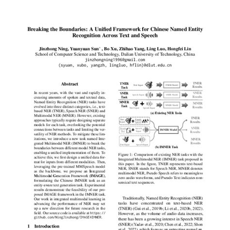 Breaking The Boundaries A Unified Framework For Chinese Named Entity