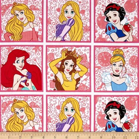 Disney Princess Fabric Panel Camelot Disney Princess Fabric Disney