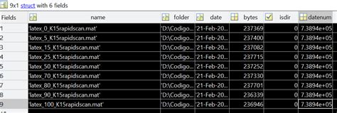 Matlab How To Store Different Structures With Fields In Two Separate Columns Within The Same Matlab How To Store Different Structures With Fields In Two Separate Columns Within The Same
