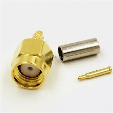 Buy 20pcs Sma Male Plug Crimp Rg174 Rg316 Lmr100 Cable