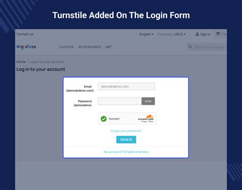 PrestaShop Cloudflare Turnstile CAPTCHA Alternative WebKul