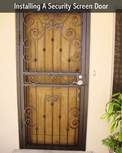 Installing A Metal Security Screen Door — Diy Alternative Energy Diy