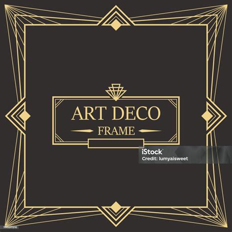 아르 데코 테두리 및 프레임 템플릿 0명에 대한 스톡 벡터 아트 및 기타 이미지 0명 1920 1929 년 경외감