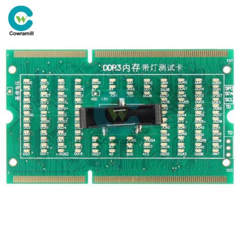 Ddr3 Memory Slot Tester Card With Led For Laptop Motherboard Notebook Ebay