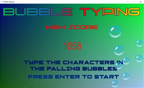 Bubble Typing By Bixoftware