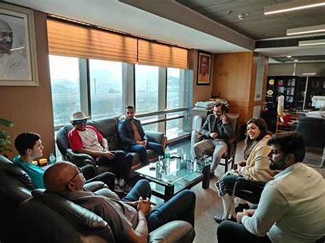Courtney Walsh Met Ceo Greno N G Ravi Kumar And Aceo Medha Rupam Along