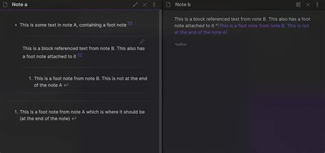 Block Reference Footnotes Appear Just Below The Reference Bug Graveyard Obsidian Forum