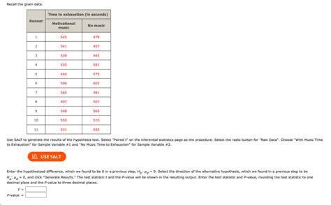 Solved Recall The Given Data To Exhaustion For Sample