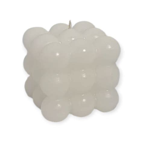 Dekoratif Bubble Mum Beyaz Dekomum