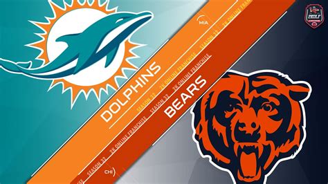 Preseason 32 Week 1 Miami Dolphins Vs Chicago Bears Youtube