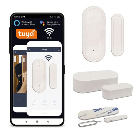 Czujnik Otwarcia Drzwi Okna Alarm WiFi Tuya Smart 11912844646