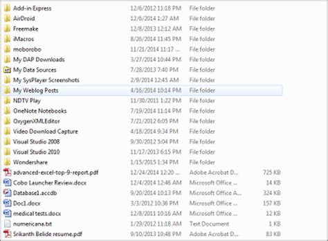Folder List