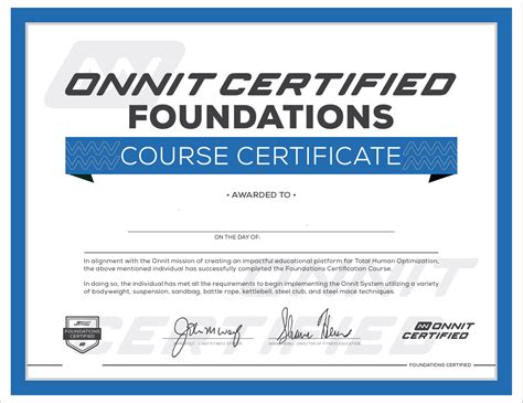 onnit foundations certification onnit labs accredible