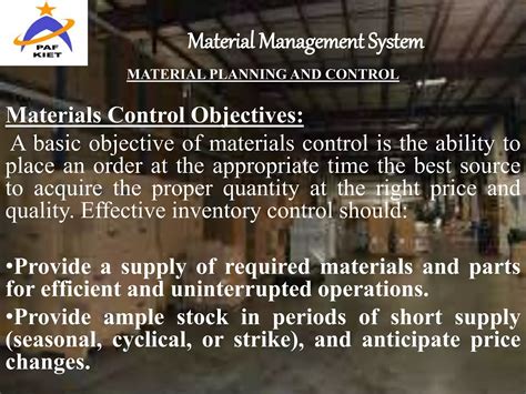 Material Management System Ppt