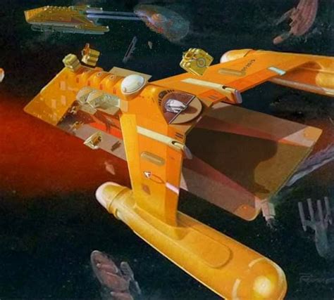 Goddard Class Deep Space Tug Repair Ship Sci Fi Art Mccall 70s
