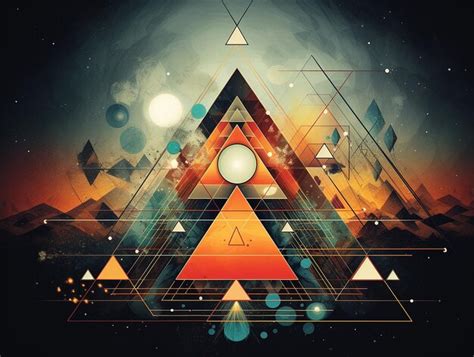 Premium Photo Geometric Genius Background