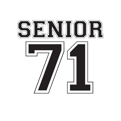 Vector de diseño de camiseta de clase senior Vector Premium