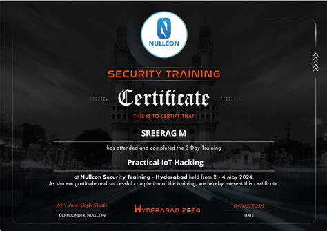 Sreerag M On Linkedin Practical Iot Hacking Nullcon 2024 Thanks