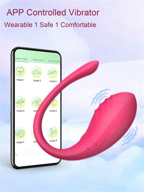 Aplicación remota Control inalámbrico punto G consolador vibrador para mujeres usan huevo