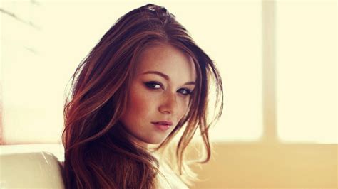Wallpaper Face Women Redhead Long Hair Red Black Hair Person