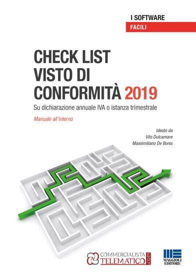Check list visto di conformità 2019 Maggioli Editore