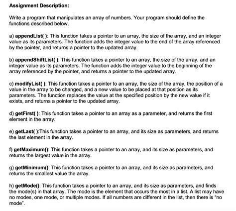 Solved Assignment Description Write A Program That