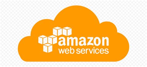 Orange Cloud Contains Outline Amazon AWS Logo Citypng