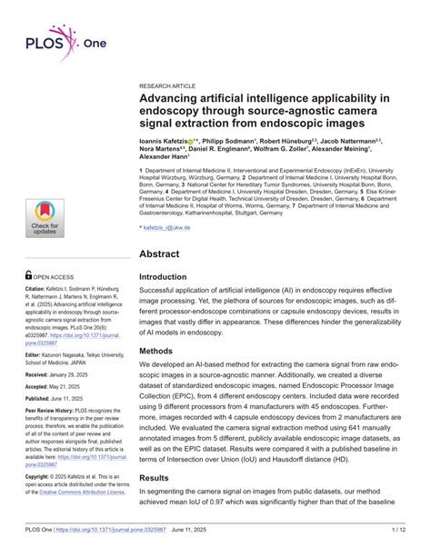 Pdf Advancing Artificial Intelligence Applicability In Endoscopy