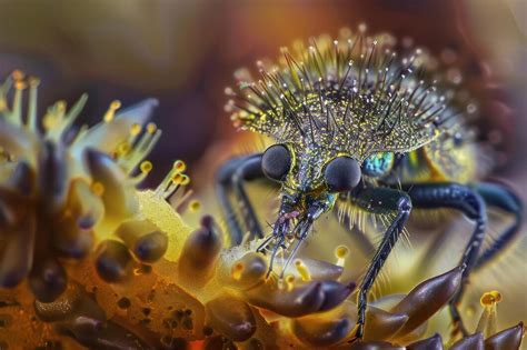 Premium Photo Delve Into The Intricate World Of Microorganisms And Insects Showcased In