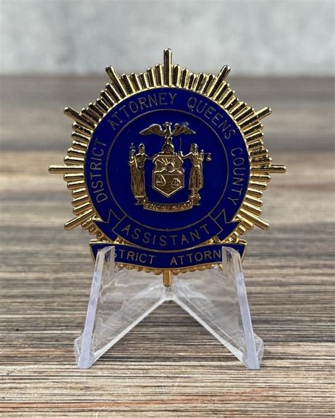 Queens New York Assistant District Attorney Badge