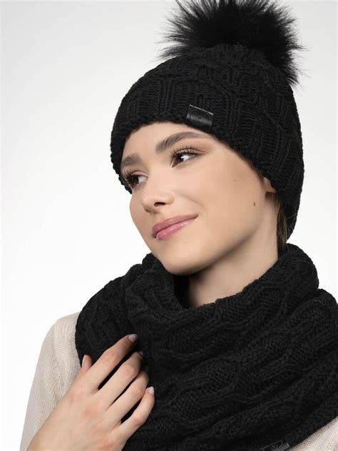 Ensemble Snood Bonnet Maribel Made In UE Noir Kiabi 49 90