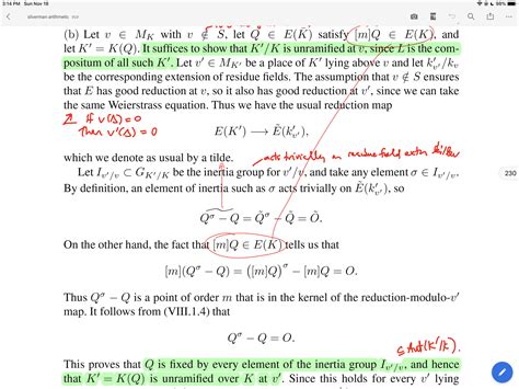 Algebraic Number Theory Unramified Field Extension And Elliptic