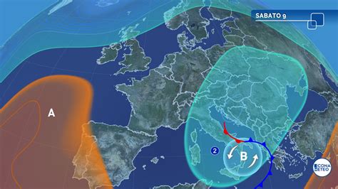 Vortice ciclonico al Sud le zone a rischio temporali Clima più freddo