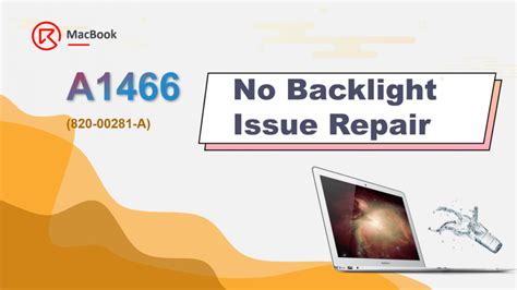 Macbook Air A1466 No Backlight Issue Repair
