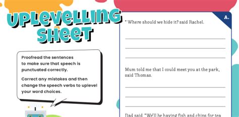 Year 3 Punctuating Direct Speech Ks2 Grammar Burst Resource Pack