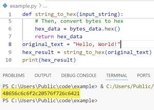 How To Convert String To Hex In Python?