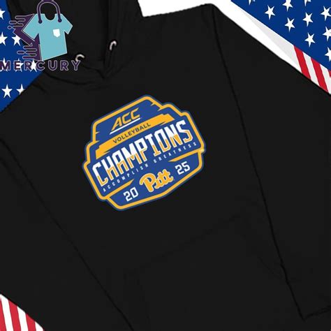 Official Pitt Panthers 2025 Acc Volleyball Champions Shirt Hoodie