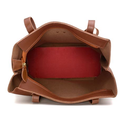 Kit Feminino De Bolsa Grande E Pequena Marrom Dhaffy Compre Agora