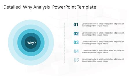 5 Why Analysis List PowerPoint Template