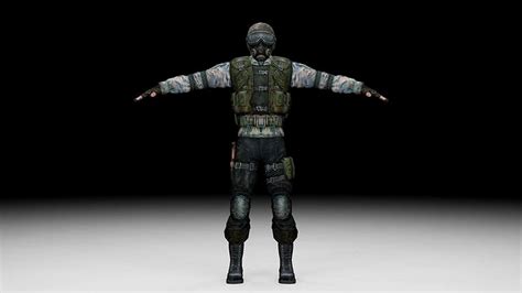 Stalker Clear Sky Soldier 07 3d Model
